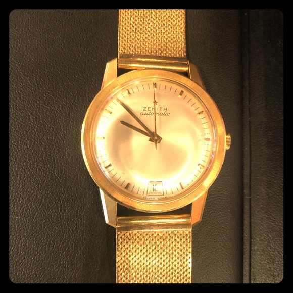 Zenith | Accessories | 8k Real Gold Zenith Automatic Watch | Poshmark